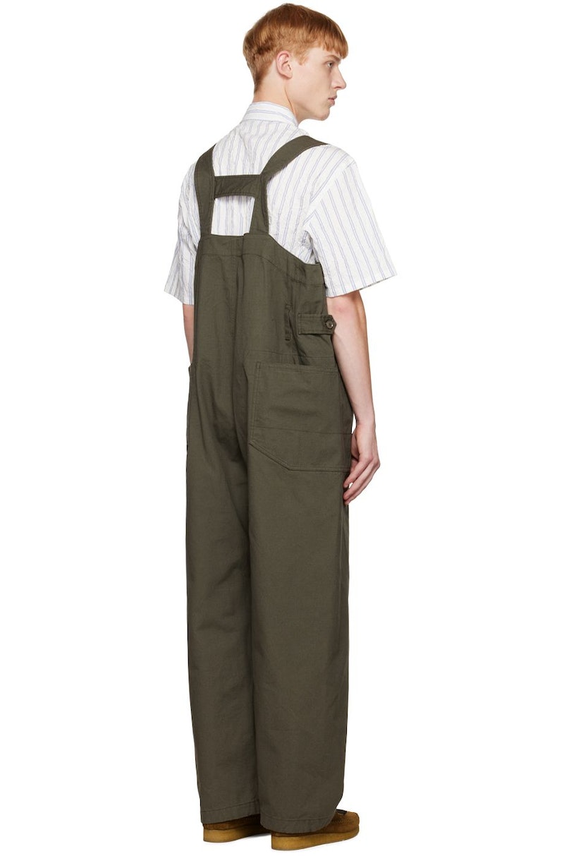Engineered Garments Adjustable Overalls - Olive | Garmentory