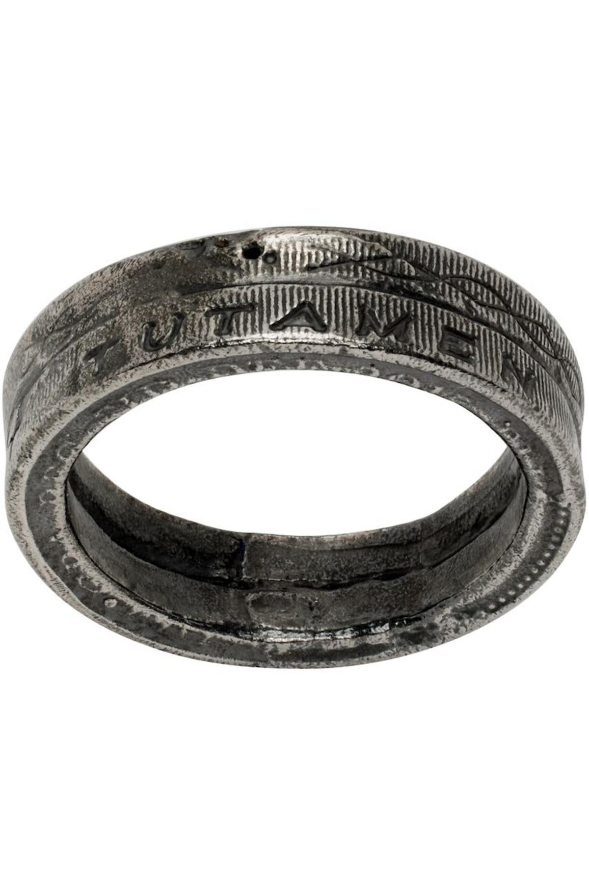 Our Legacy Gunmetal Coin Ring | Garmentory