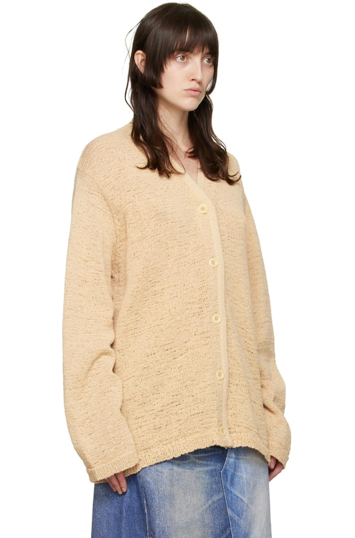 Our Legacy Beige Nylon Cardigan | Garmentory