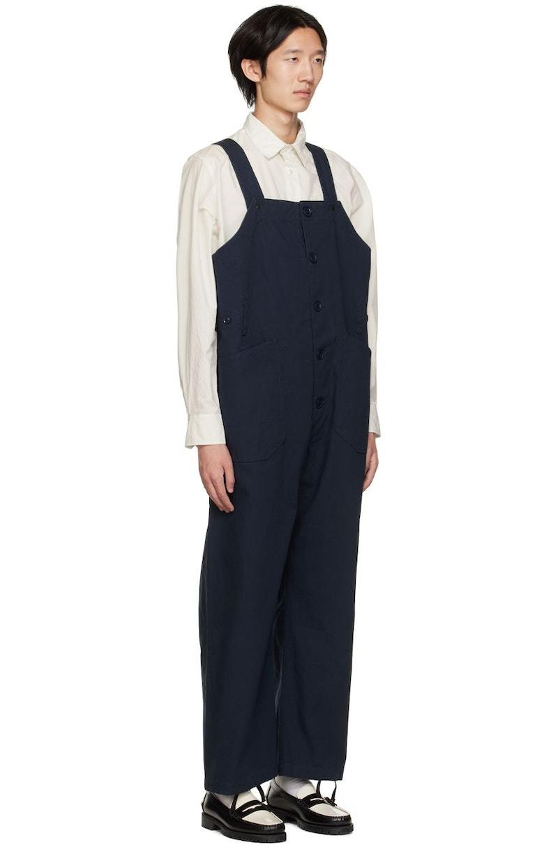 Engineered Garments Adjustable Overalls - Navy | Garmentory