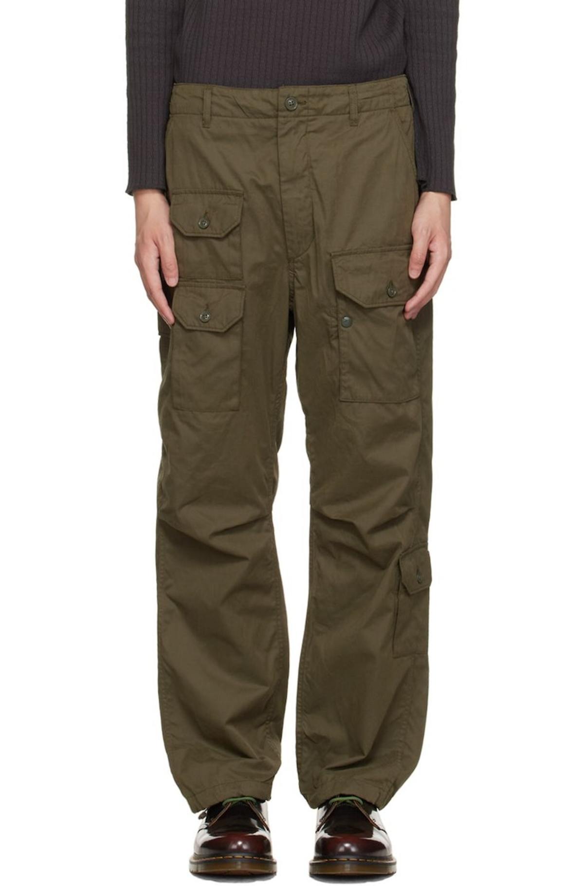 Engineered Garments Flight Cargo Pants - Olive | Garmentory