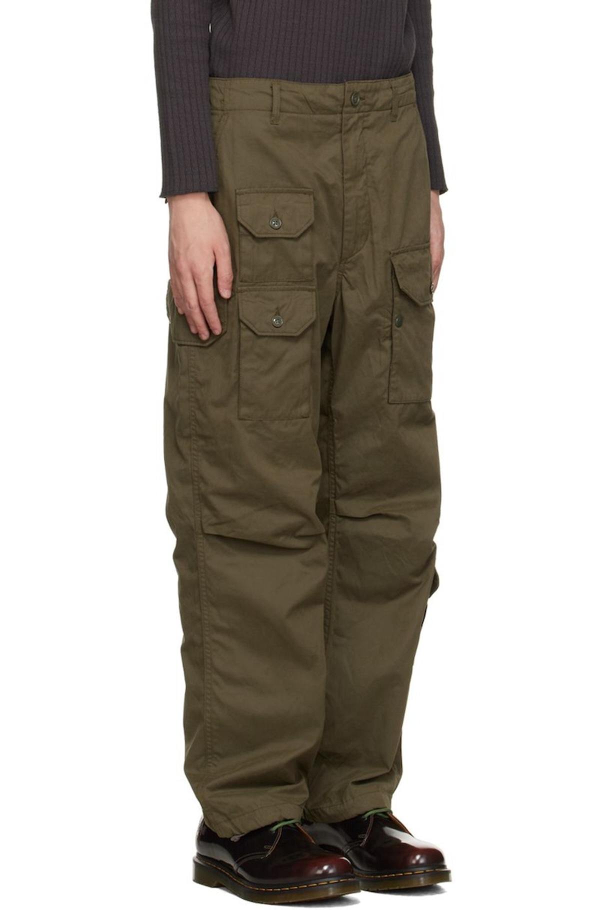 Engineered Garments Flight Cargo Pants - Olive | Garmentory