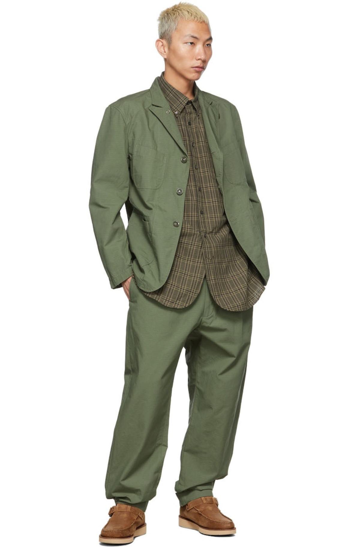 Engineered Garments Green Madras Check Shirt | Garmentory