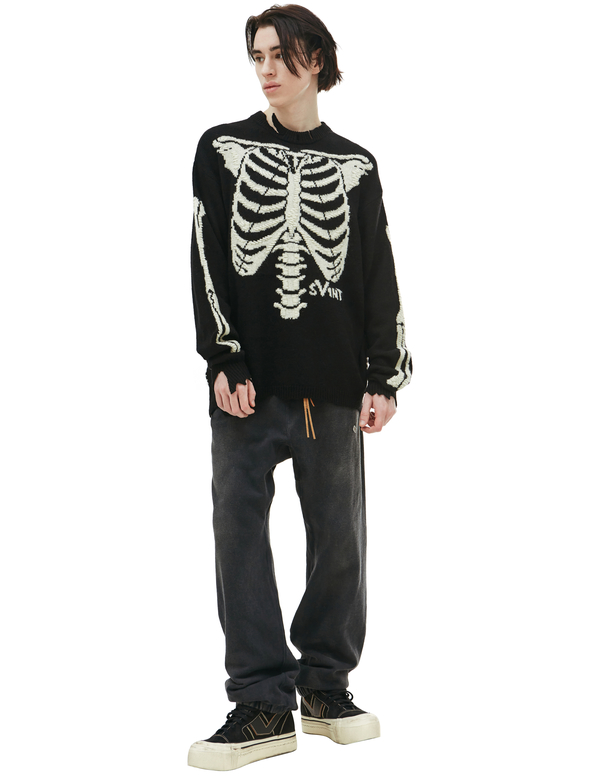 Saint Michael x VLONE Wool Sweater - Black | Garmentory