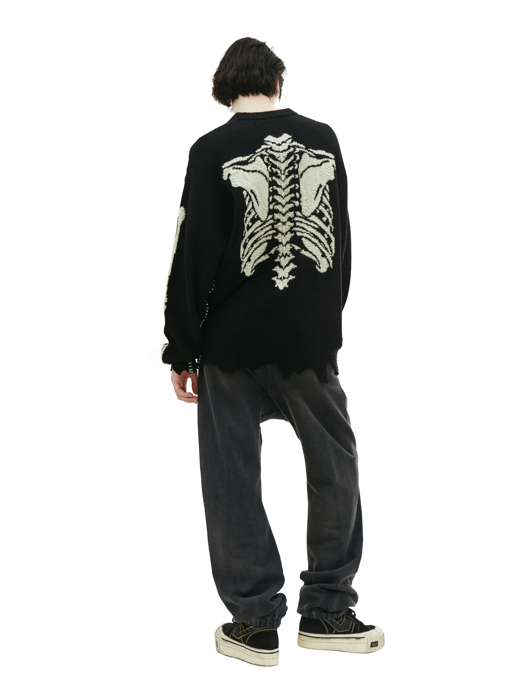 Saint Michael x VLONE Wool Sweater - Black | Garmentory
