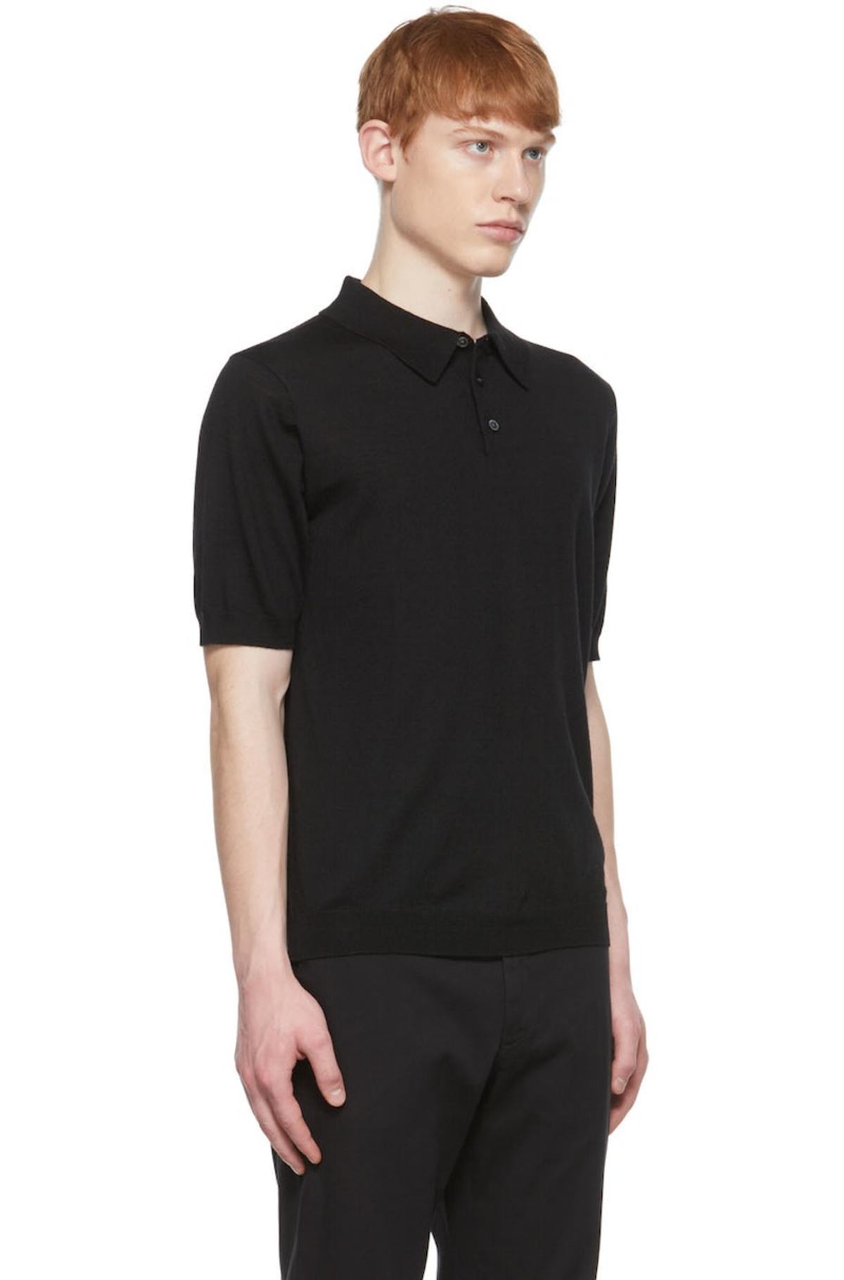 Norse Projects Johan Polo - Black | Garmentory