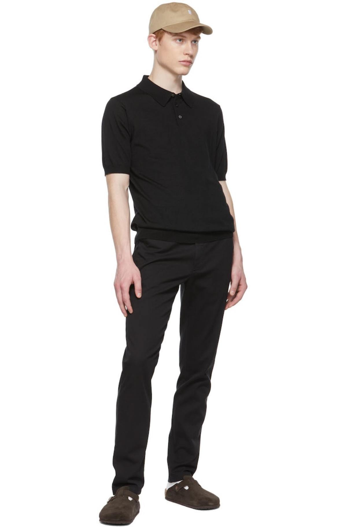 Norse Projects Johan Polo - Black | Garmentory