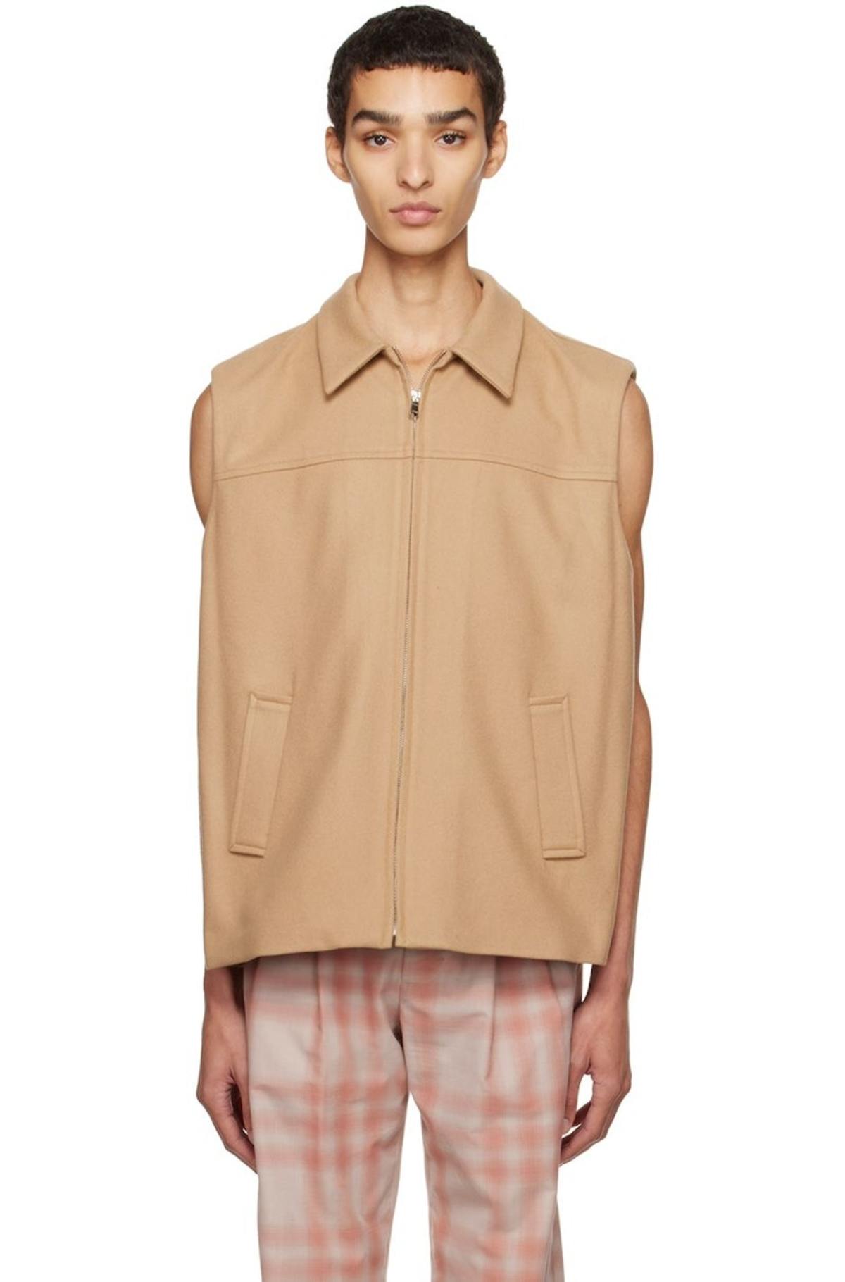 Maryam Nassir Zadeh Beige Odeon Vest | Garmentory