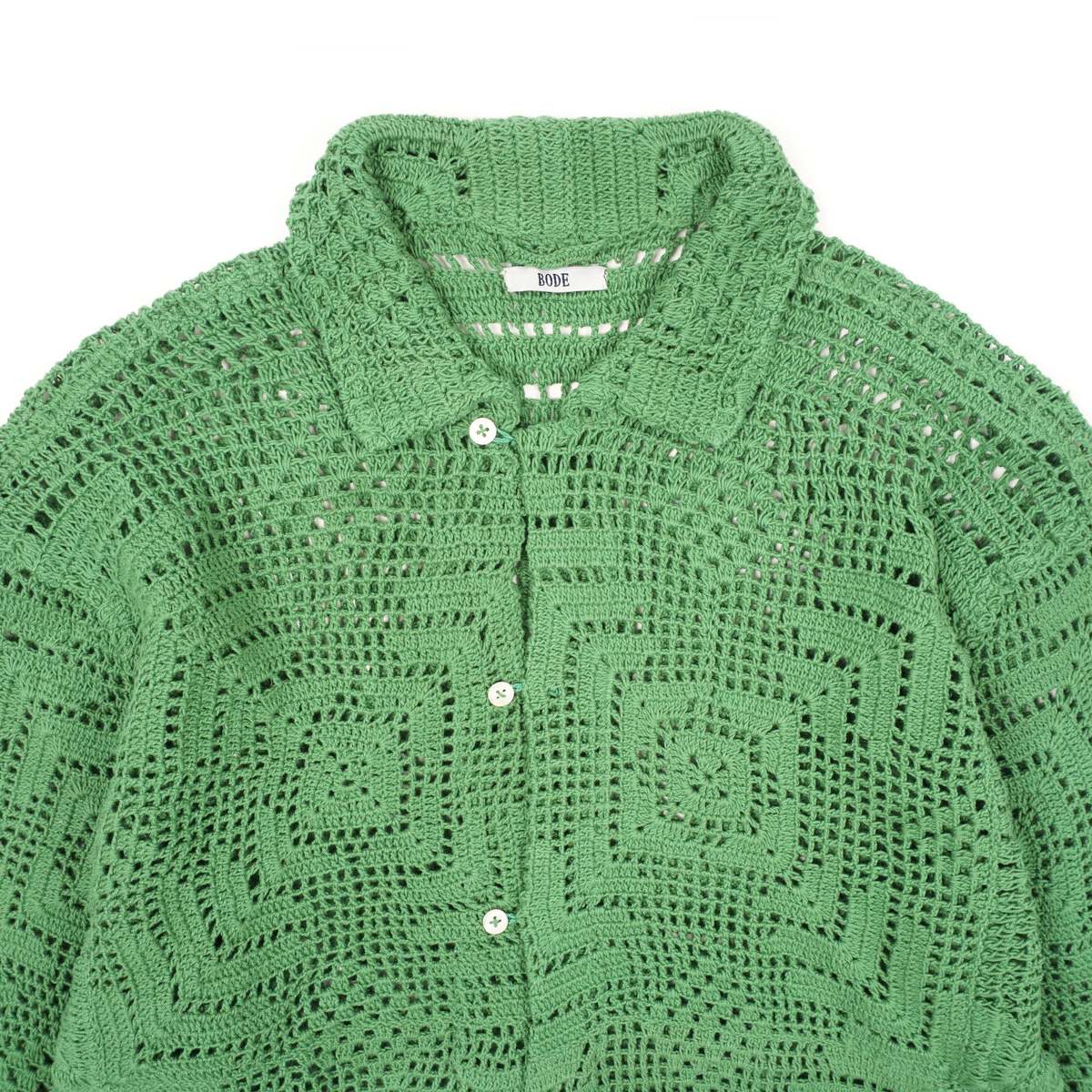 BODE CROCHET OVERSHIRT - GOOSEBERRY | Garmentory