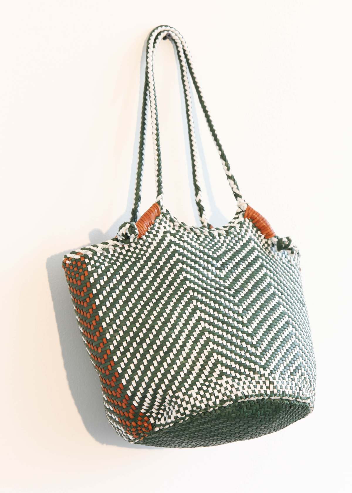 Dragon Diffusion Minga Bucket Bag - Forest/White/Tan | Garmentory