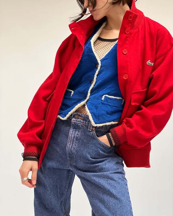 Vintage Lacoste Bomber - Red | Garmentory