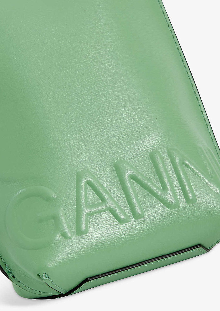 Ganni Small Banner Crossbody - Peapod | Garmentory