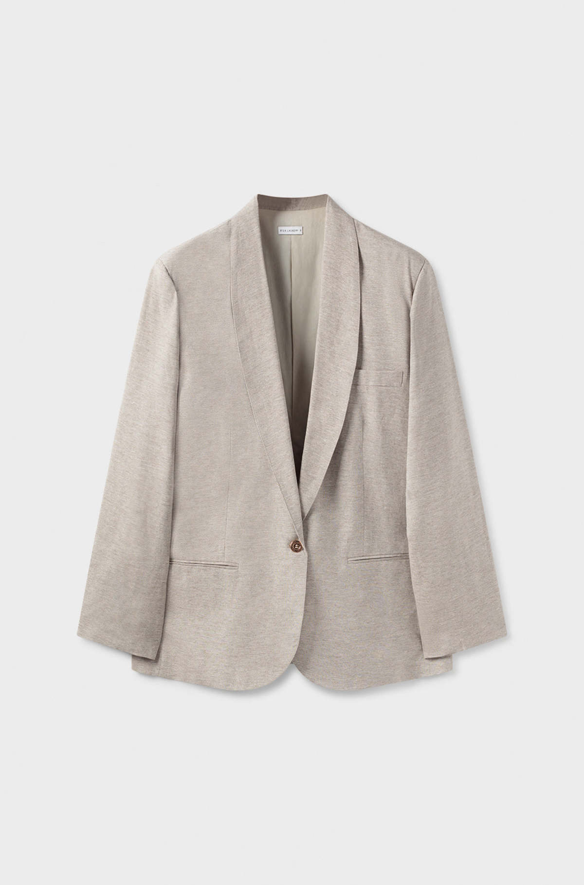 Silk Laundry Yak Blend Miami Blazer - Grey Marle | Garmentory