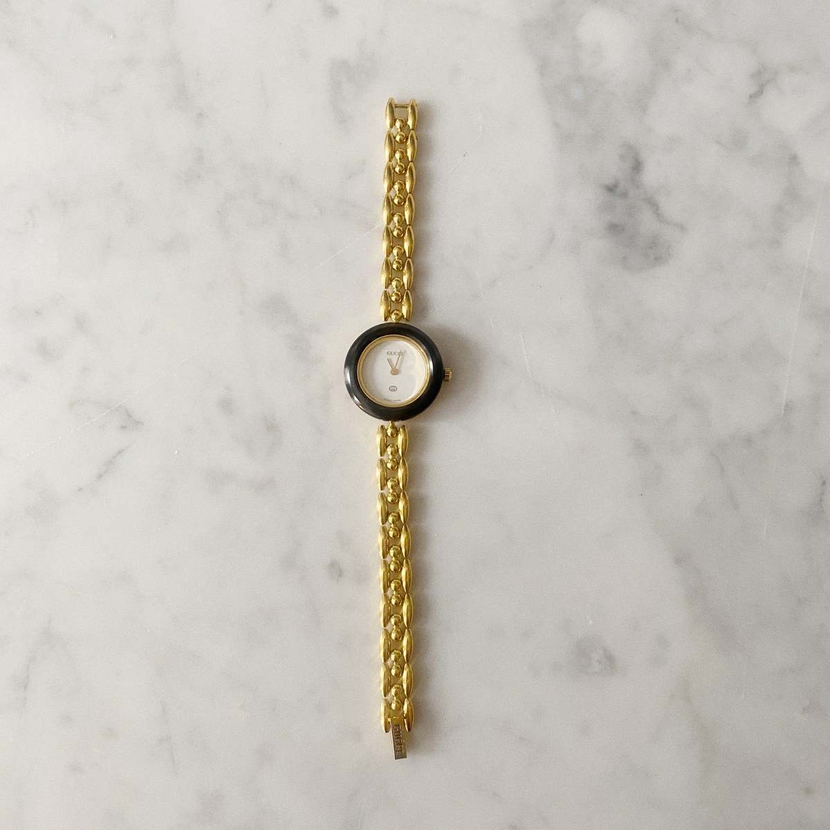 Vintage Tarin Thomas Gucci Interchangeable Colored Face Watch - Gold ...