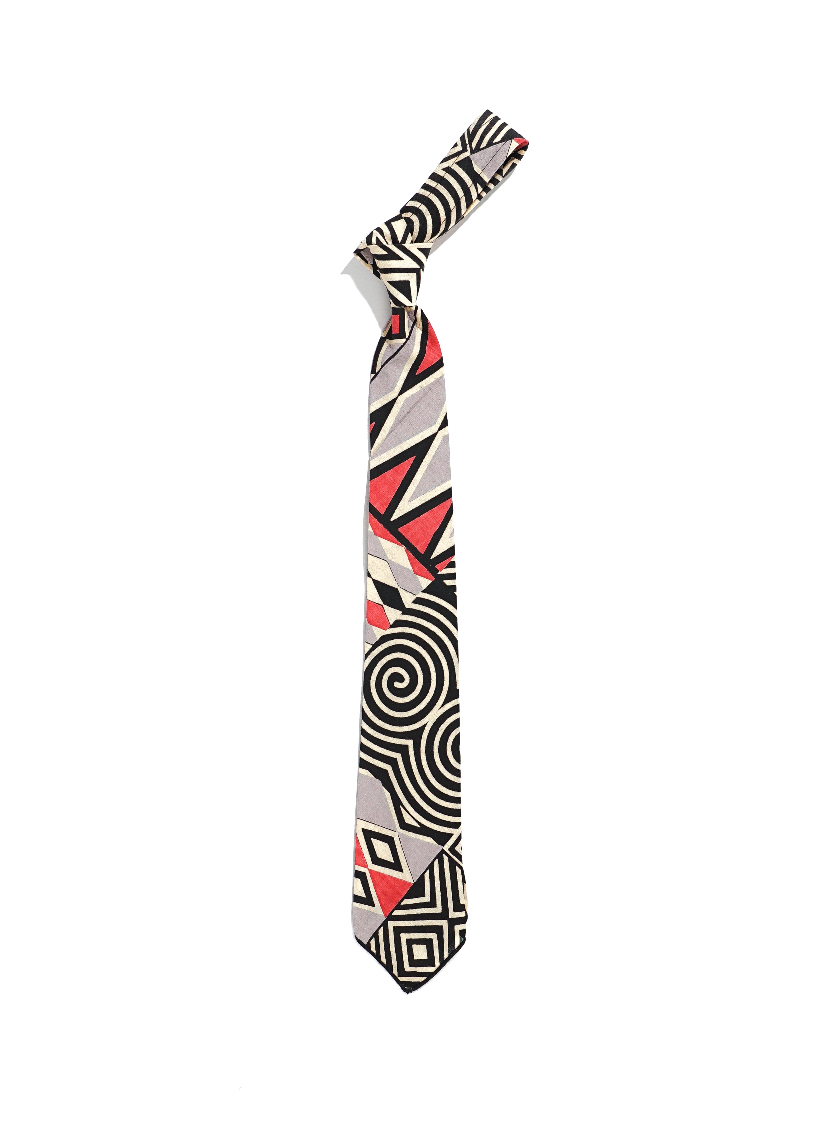 Engineered Garments Neck Tie - Black/Pink African Print | Garmentory