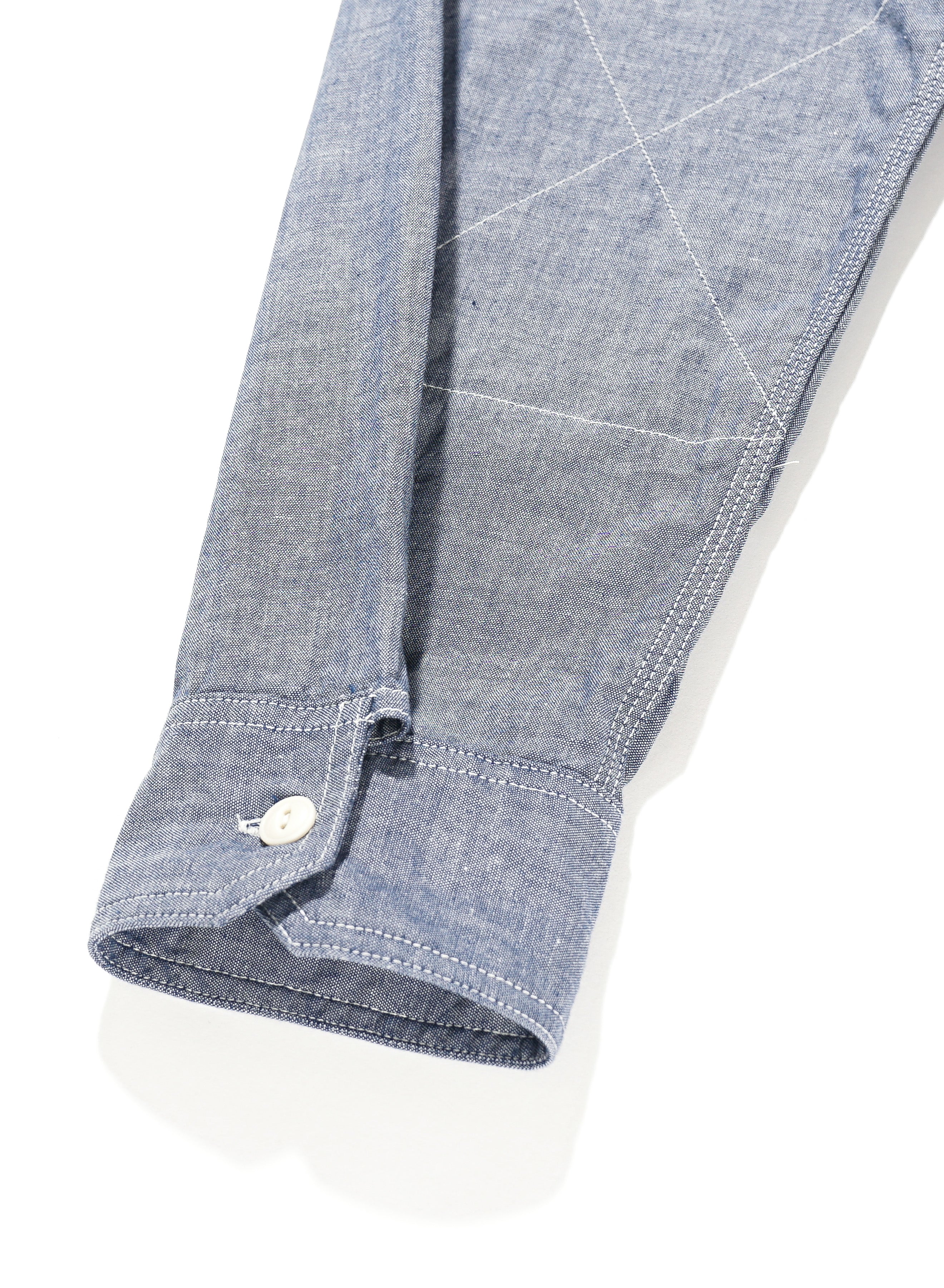 Engineered Garments Cotton Chambray Work Shirt - Light Blue | Garmentory