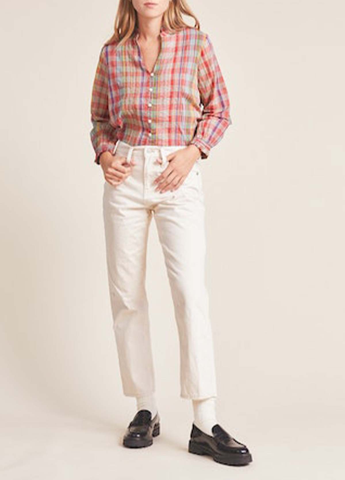 Trovata Finley Blouse - Plaid | Garmentory
