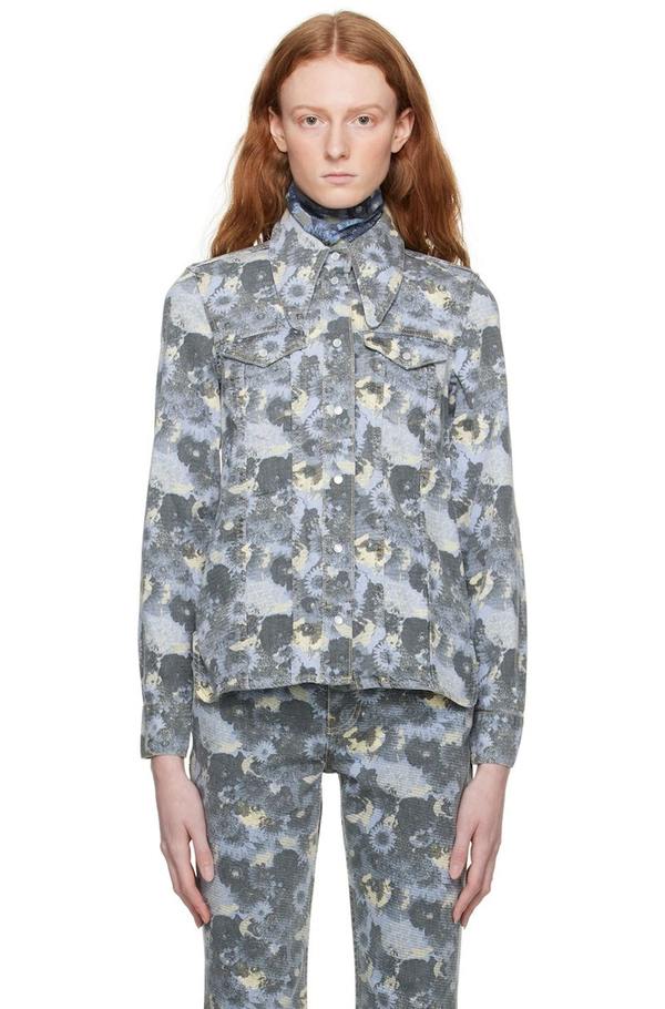 Ganni Denim Shirt - Brunnera Blue | Garmentory
