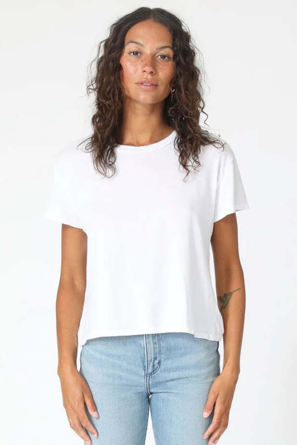 Perfect White Tee Harley Boxy Crew top - White | Garmentory