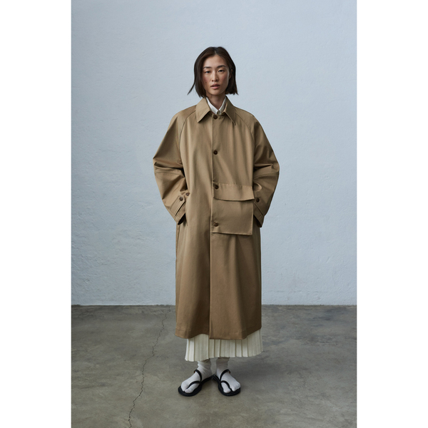 Cordera Front Pocket Trench - Camel | Garmentory