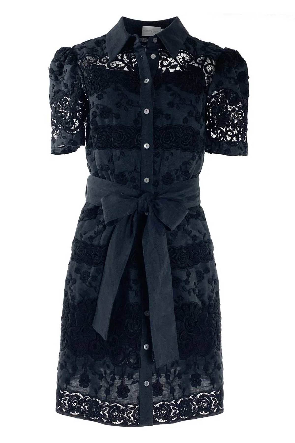 Christy Lynn Lace Valencia Dress - Black Floral | Garmentory