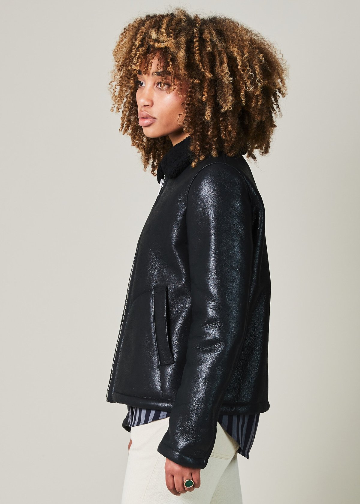 YMC Budgie Shearling Jacket | Garmentory