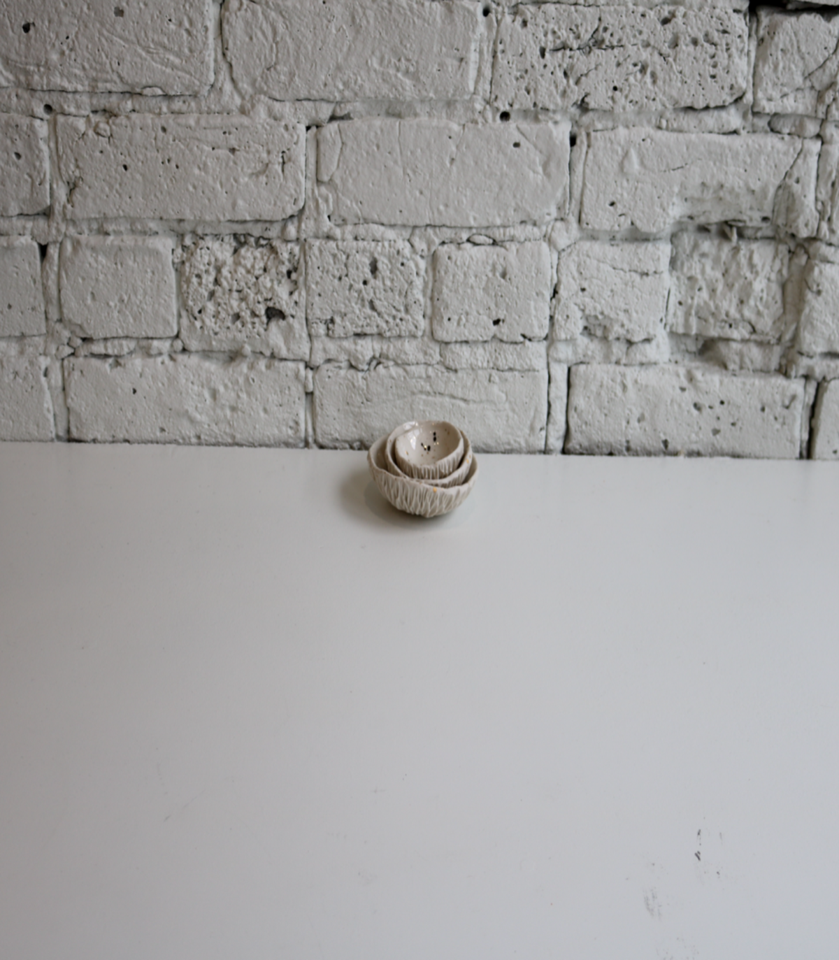 Element Clay Studio Ceramic Nesting Bowls - White/Gold Splatter ...