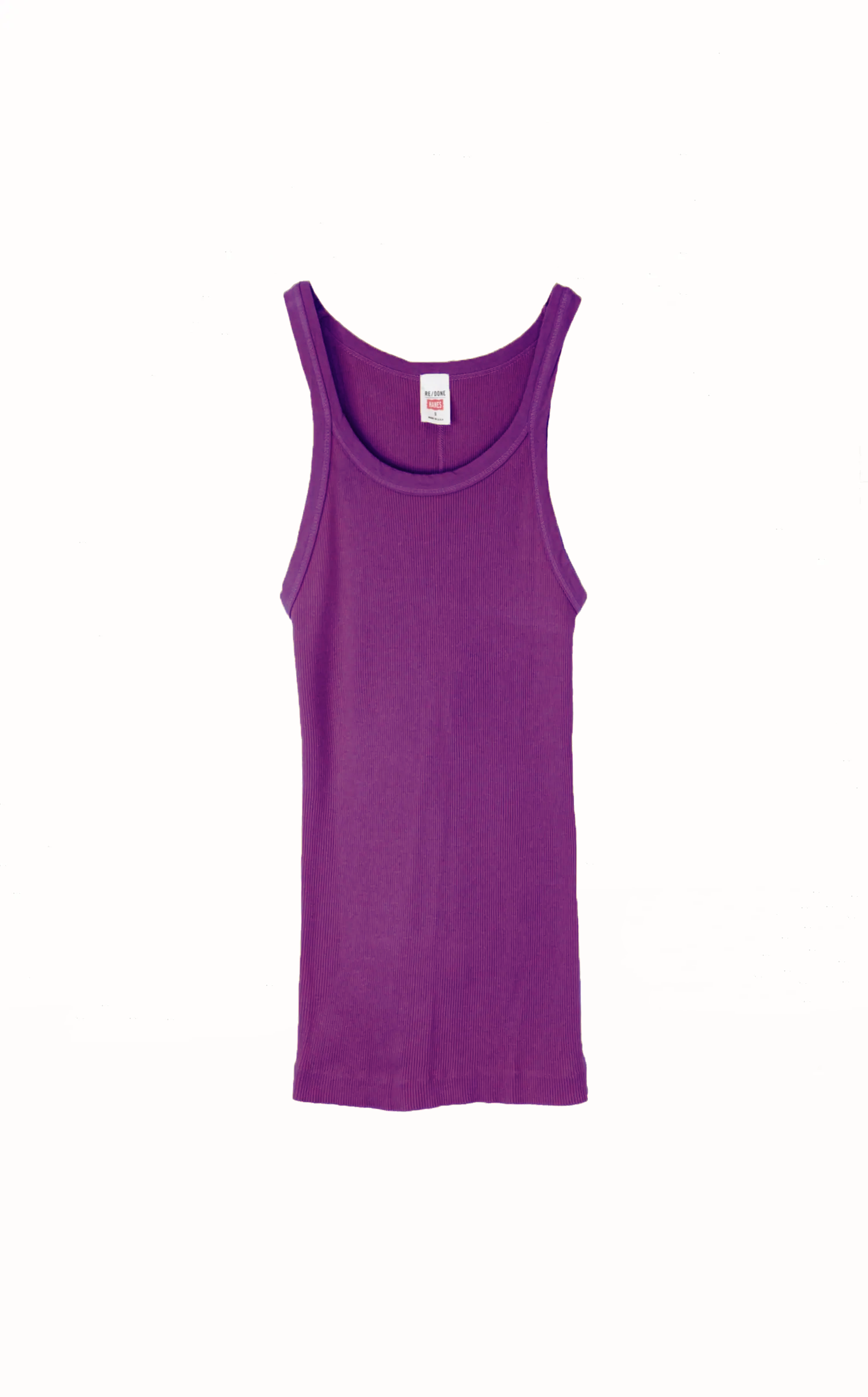 RE/DONE Ribbed Tank - Purple | Garmentory
