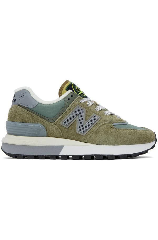 New Balance x Stone Island Edition 574 Legacy Sneakers - Gray/Khaki ...