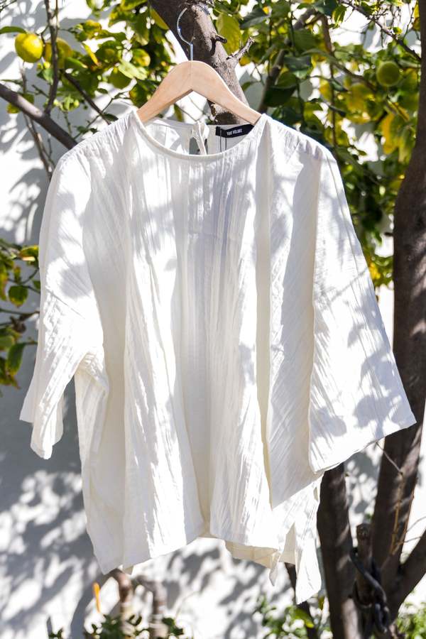 Toit Volant Oversized Boxy Top - White | Garmentory