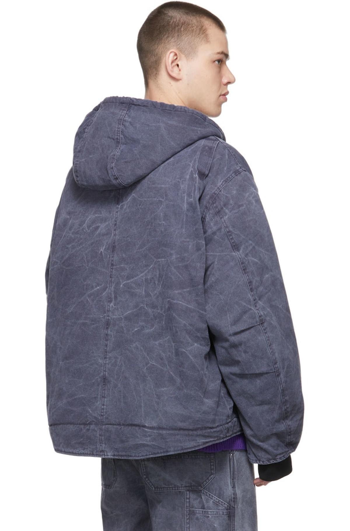 Acne Studios Crinkled Fade Jacket - Grey | Garmentory