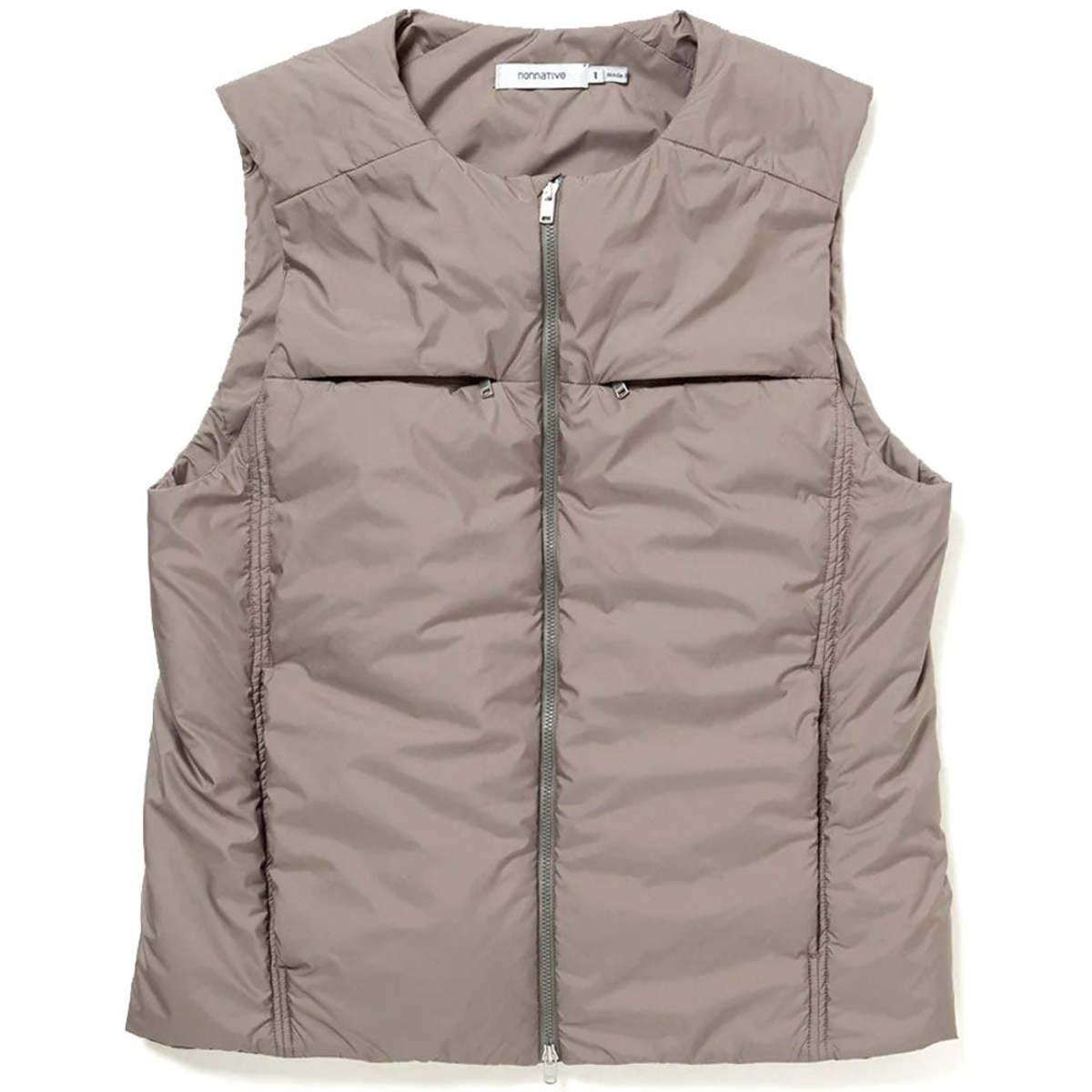 nonnative Trooper Puff Vest Poly Taffeta Dicros - Cement | Garmentory