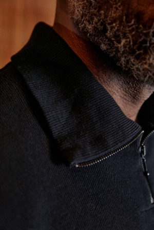 about companions noam half zip jumper - black | Garmentory