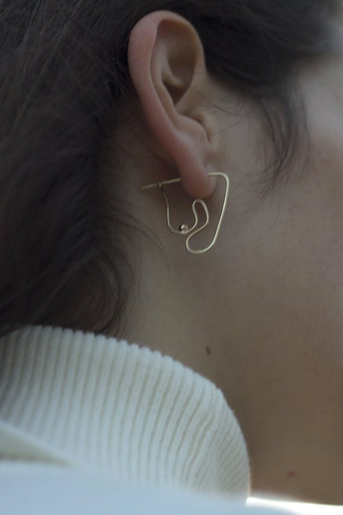 Knobbly Studio Deconstructed Nude Earring Small | Garmentory