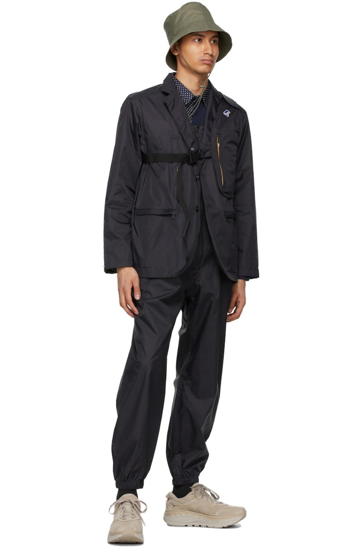 Engineered Garments Black K-Way Edition Packable Perry 3.0 Overalls ...