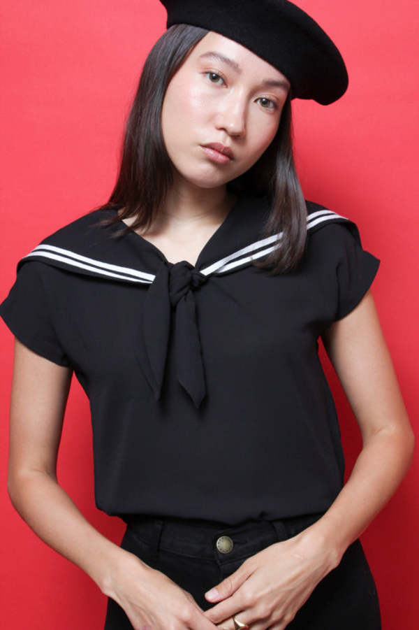 Cloak & Dagger Sailor Stripe Blouse | Garmentory