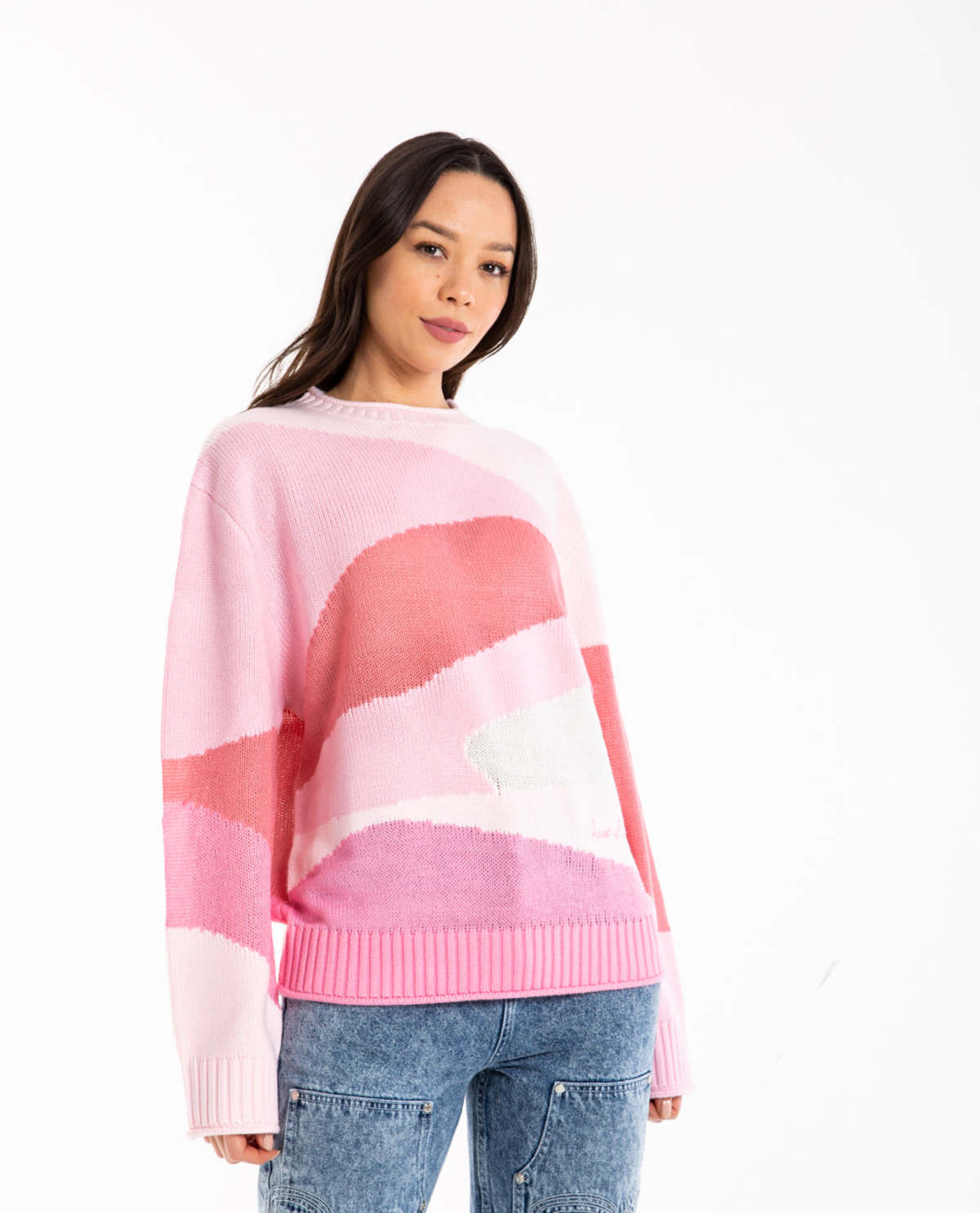 House of Sunny The Paris Landscape Jumper - Pink | Garmentory