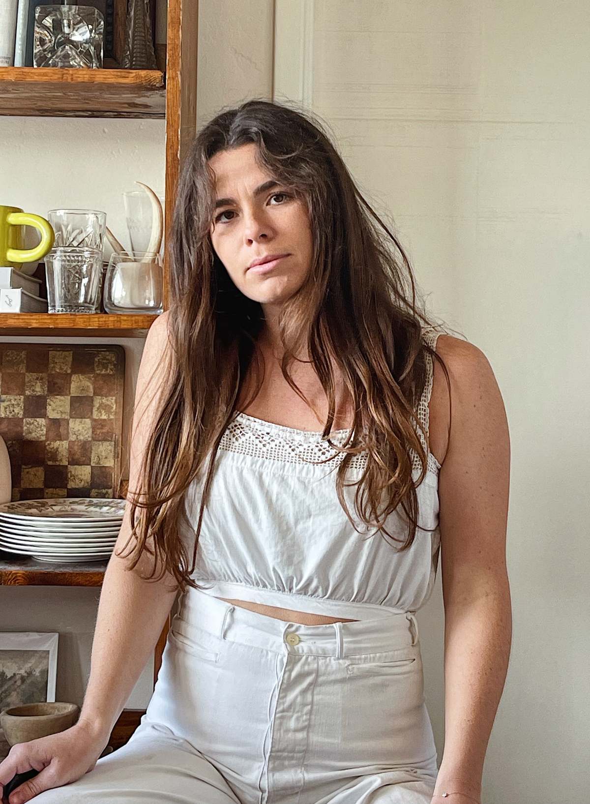 Victorian Macrame Crop - White | Garmentory