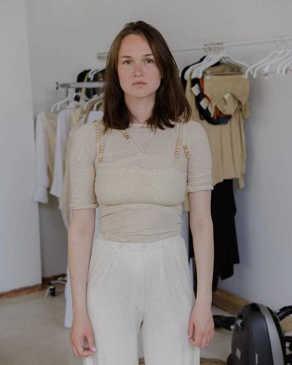 Baserange Undyed Tav Tank - Natural | Garmentory