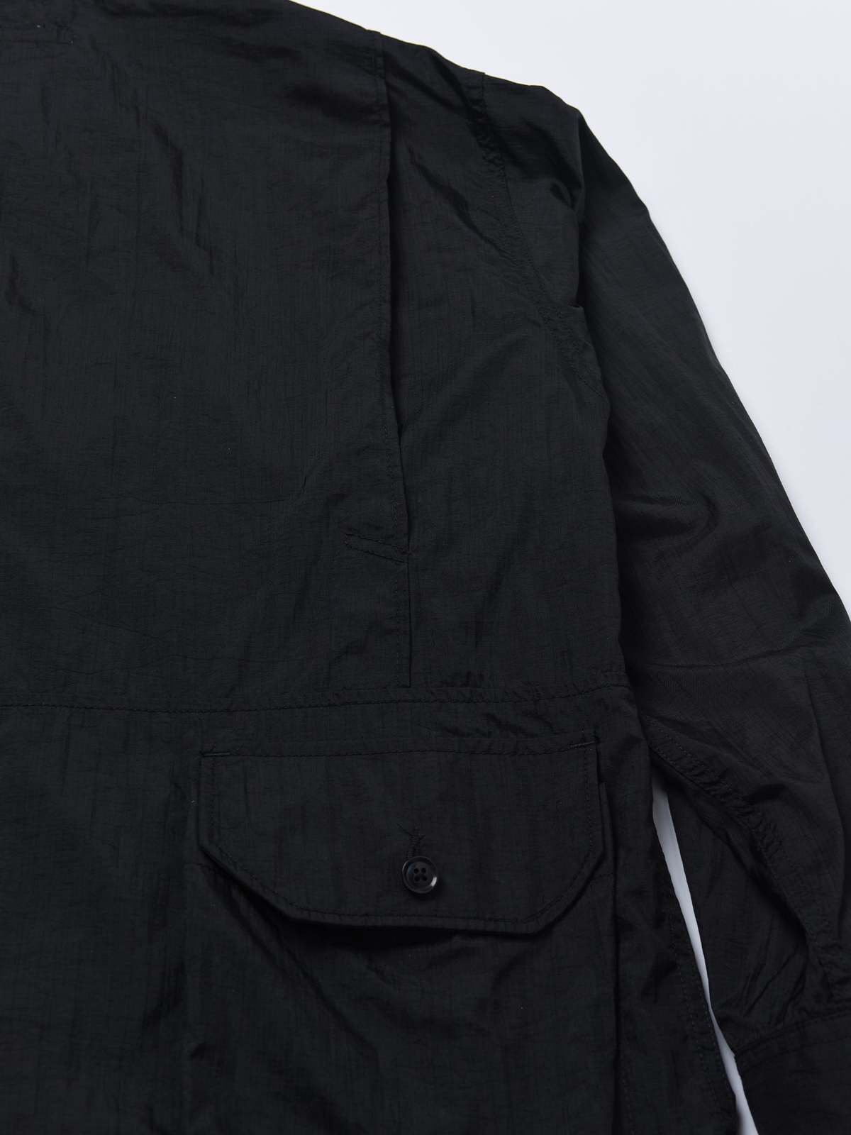 Engineered Garments Explorer Shirt Jacket A - Black Nylon Ripstop | Garmentory