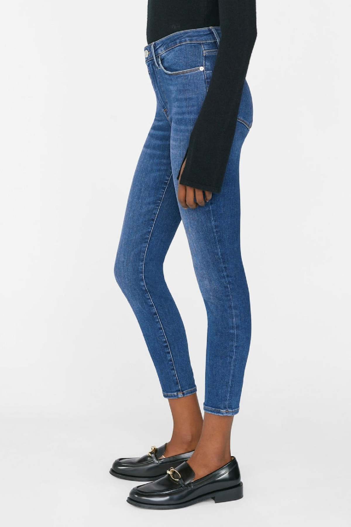 FRAME Denim Le One Skinny Crop - Prima | Garmentory