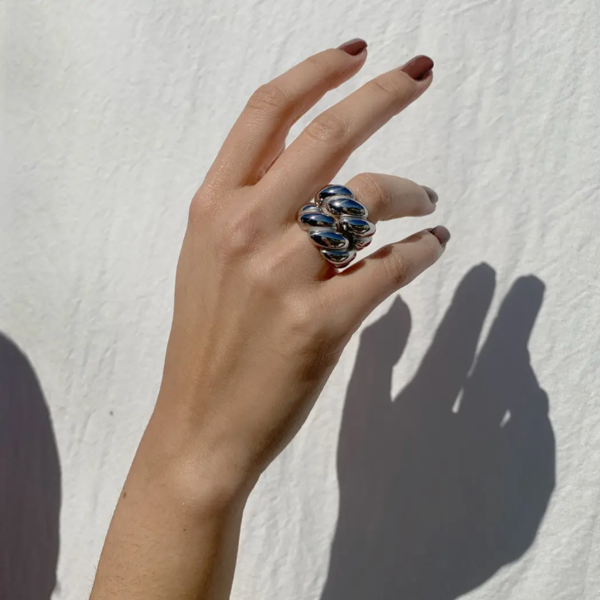 OUTOFOFFICE Cloud Ring - Silver | Garmentory
