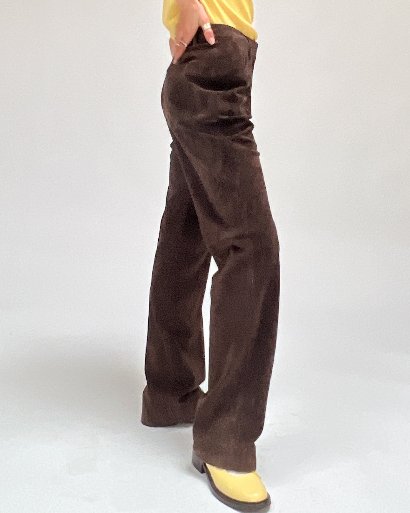 Vintage Suede Pants - Chocolate | Garmentory