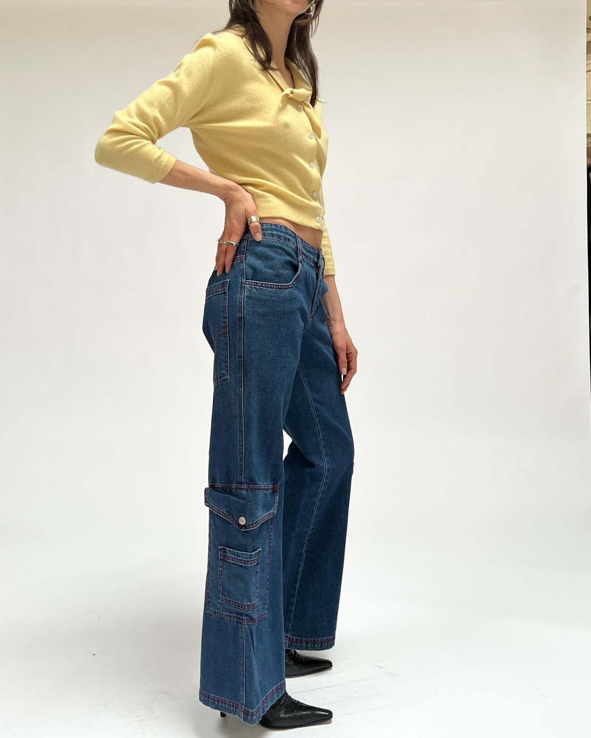 Vintage Kik Girl Cargo Flares | Garmentory