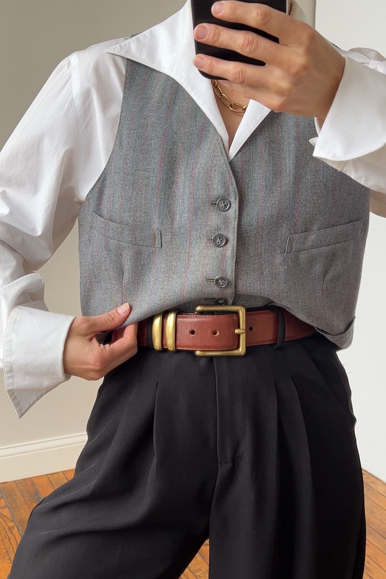 Vintage Four Pocket Vest - Pewter | Garmentory