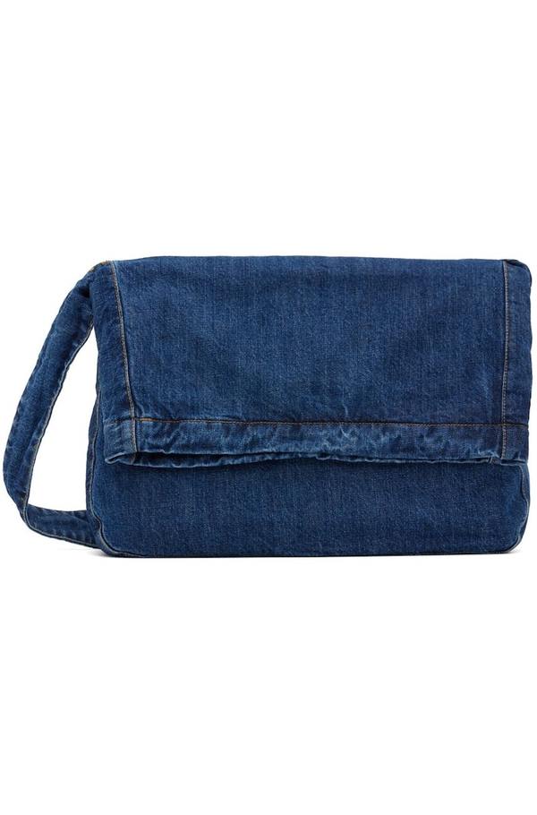 Our Legacy Blue Sling Bag - Mid blue denim | Garmentory