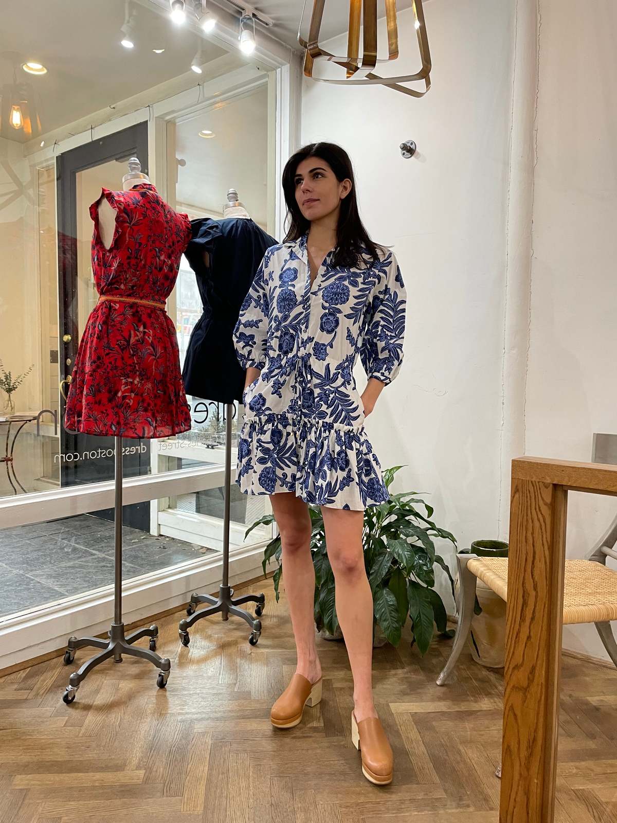 Cara Cara Robin Dress - Anna Floral Navy | Garmentory