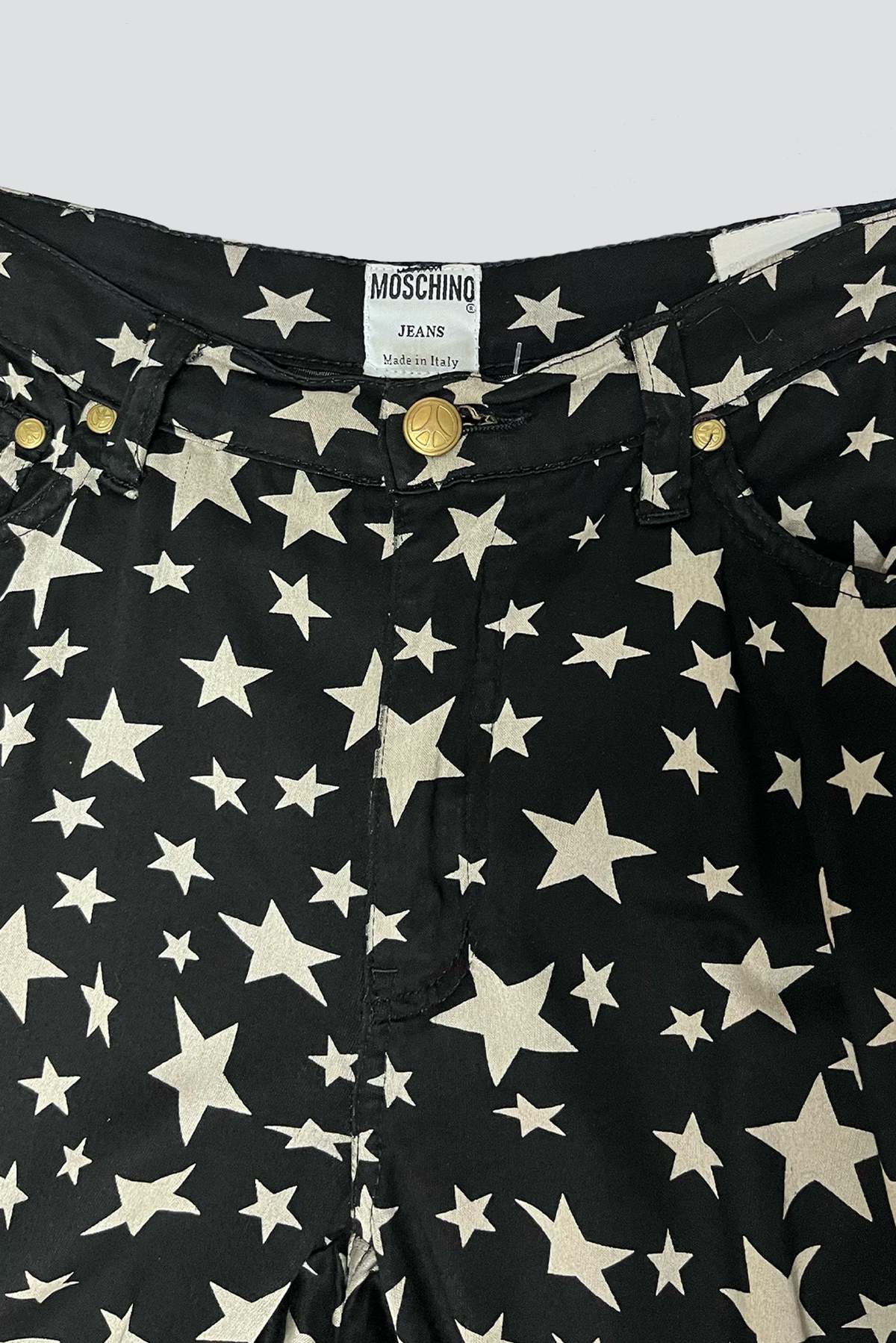 Vintage Moschino Star Pants - Black | Garmentory