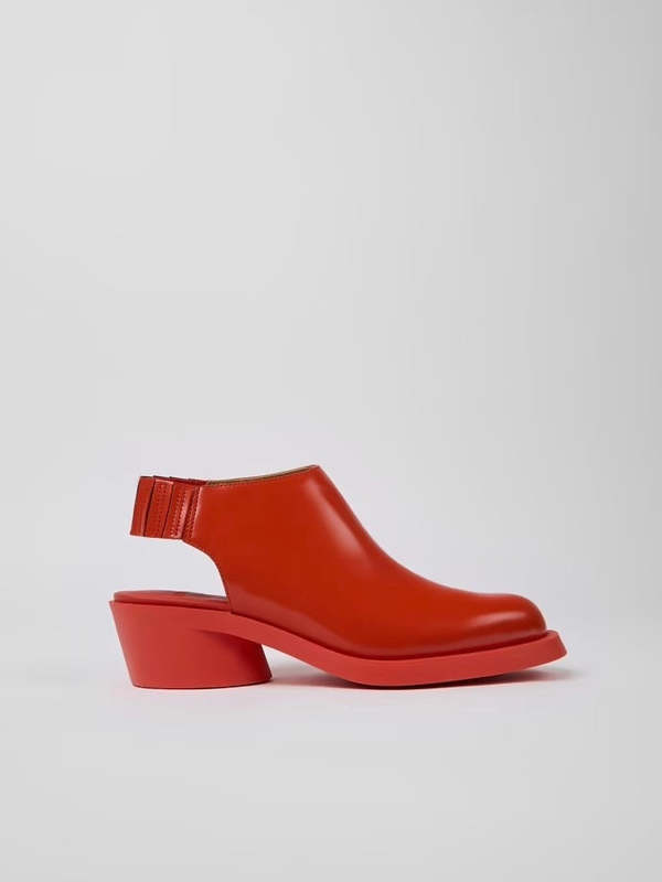 Camper Bonnie Slingback Heels - Bright Red | Garmentory