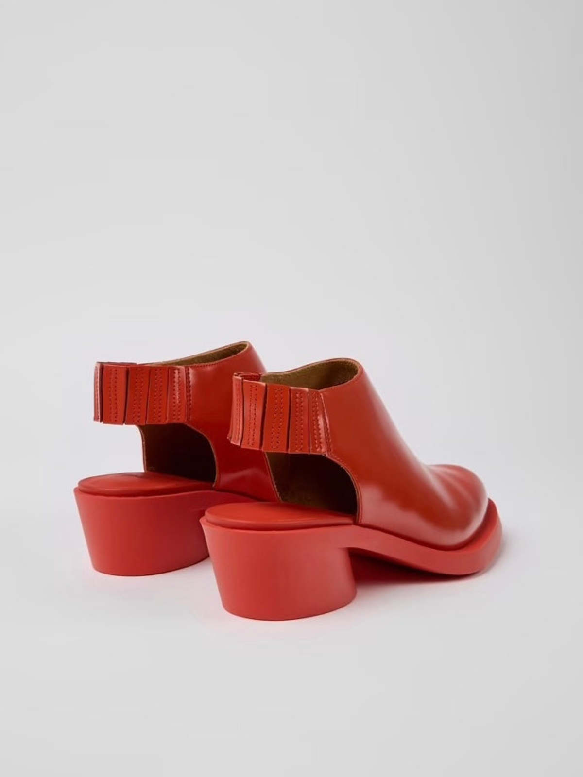 Camper Bonnie Slingback Heels - Bright Red | Garmentory